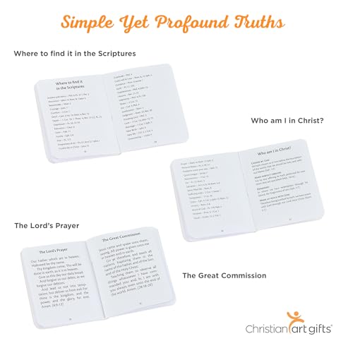 My Little Bible 2β Standard Edition - Selections of Key Verses From Every Book, Tiny Palm-size OT NT Scripture for Ministry Outreach, Classic 1769 KJV Text, 2" x 2.5β, White