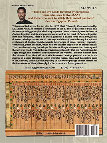 The 42 Precepts of Maat and Their Foundation in the Philosophy of Righteous Action