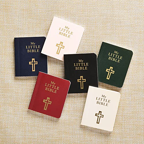 My Little Bible 2β Standard Edition - Selections of Key Verses From Every Book, Tiny Palm-size OT NT Scripture for Ministry Outreach, Classic 1769 KJV Text, 2" x 2.5β, White