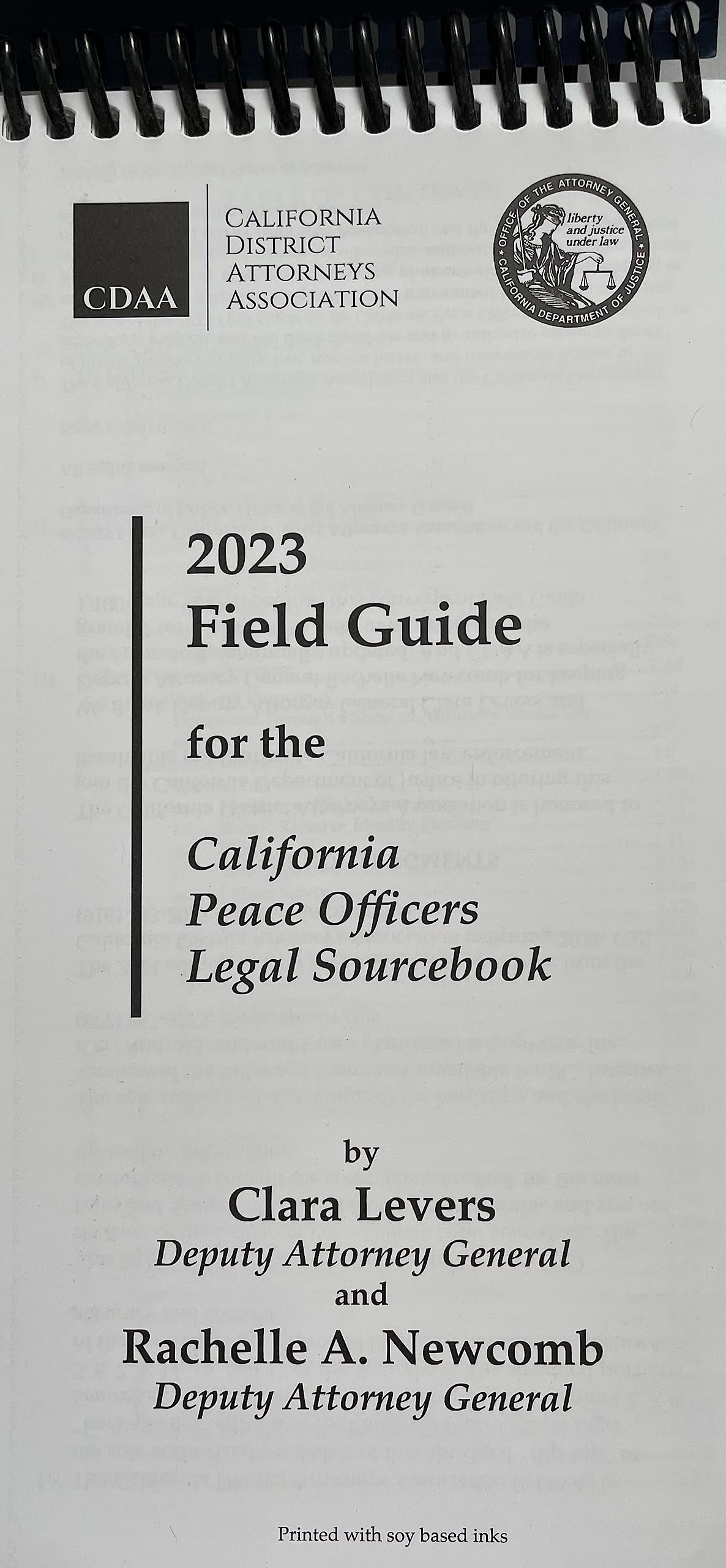 2023 Field Guide for the California Peace Officers Legal Sourcebook