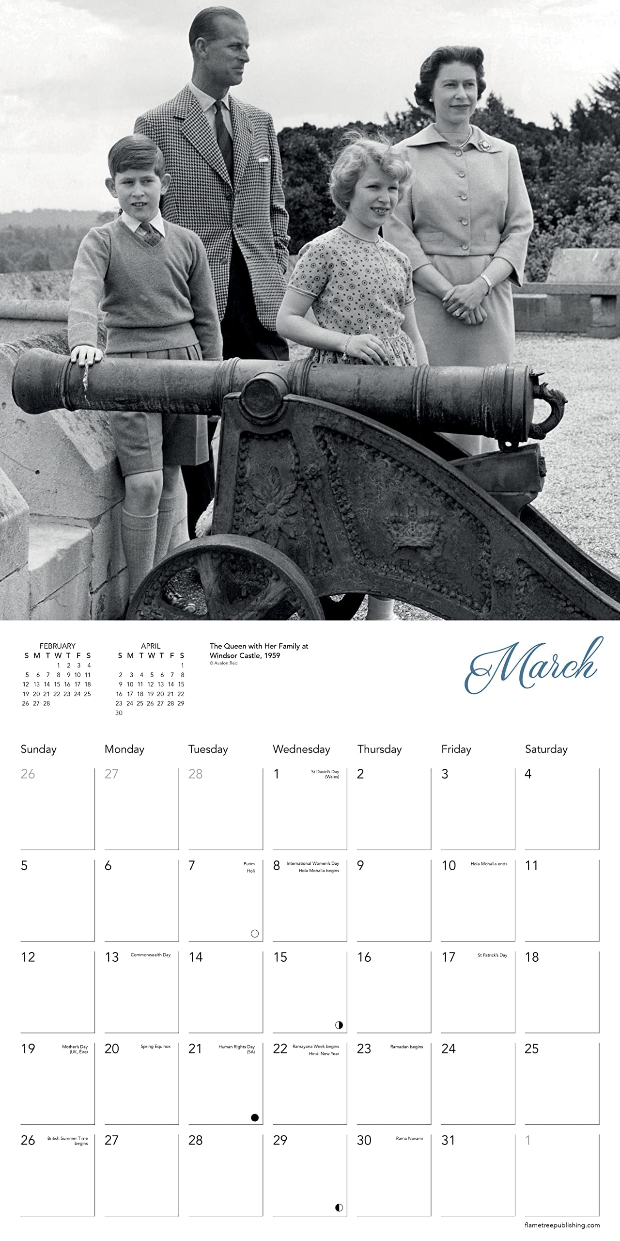 Her Majesty the Queen Wall Calendar 2023 (Art Calendar)