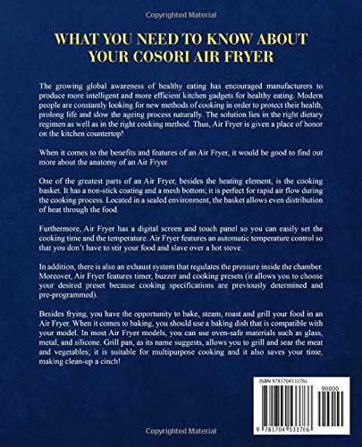 Cosori Air Fryer Cookbook: Air Frying Recipes For Busy People On A Budget