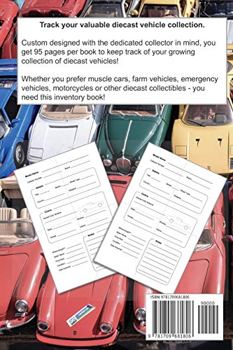 Diecast Collector Inventory Logbook: Detail & track your collection of diecast vehicles