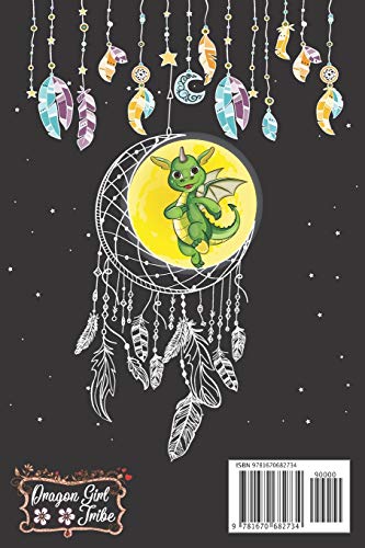 Just A Girl Who Loves Dragons: Dot Grid Notebook Journal and Planner | Diary Size 6 x 9 | 110 Dotted Pages | Office Equipment | Calligraphy and Hand ... idea for Girls, Daughter or Granddaughter