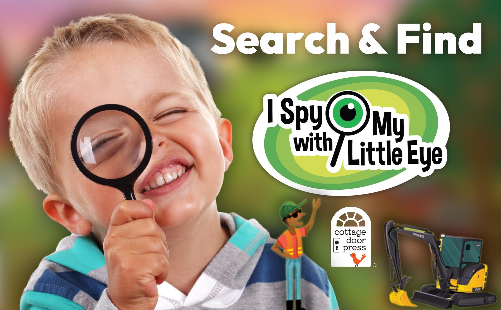 John Deere Kids Farm & Find - I Spy With My Little Eye Kids Search, Find, and Seek Activity Book, Ages 4-8