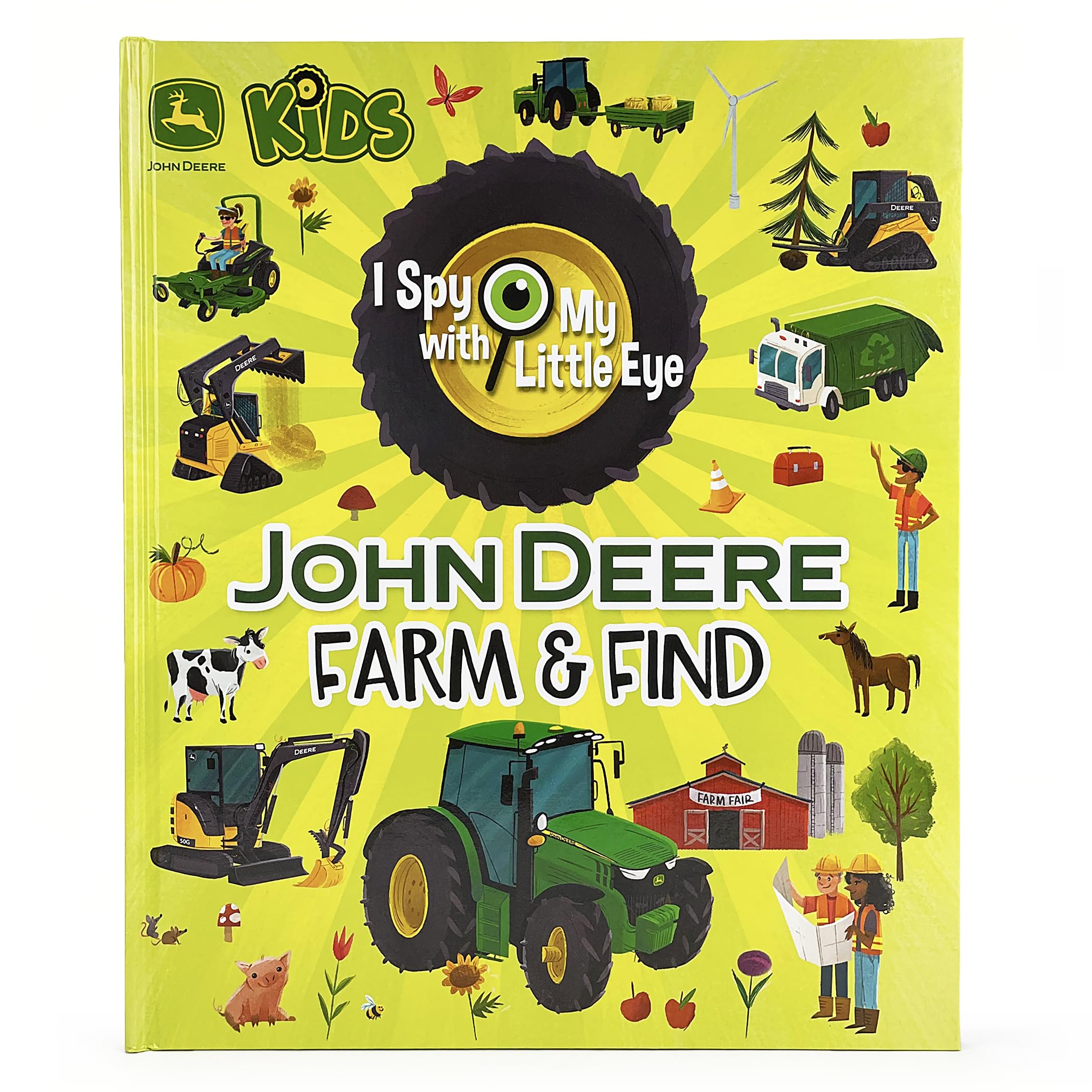 John Deere Kids Farm & Find - I Spy With My Little Eye Kids Search, Find, and Seek Activity Book, Ages 4-8