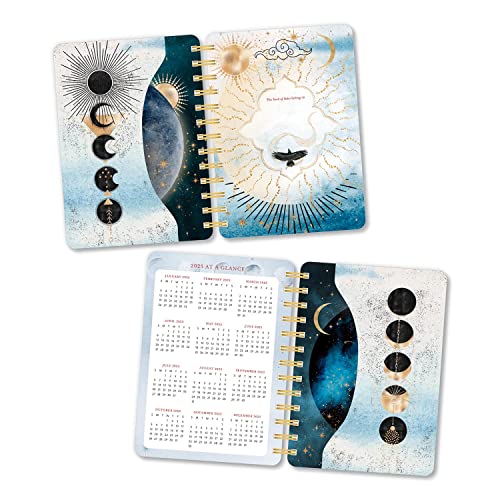 Year of the Witch 2024 Weekly Planner by Temperance Alden | Travel-Size 12-Month Calendar | Compact 5" x 7" | Flexible Cover, Wire-O Binding, Elastic Closure, Inner Pockets