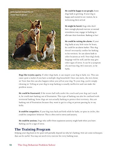 The Dog Behavior Problem Solver: Step-by-Step Positive Training Techniques to Correct More than 20 Problem Behaviors (CompanionHouse Books) Fix Barking, Separation Anxiety, Chewing, Begging, and More