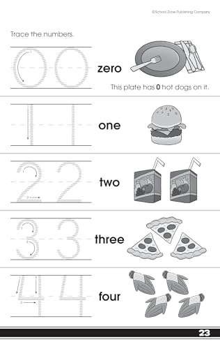School Zone Get Ready for Kindergarten Workbook: 48 Pages, Pre-K, Preschool, Kindergarten, Letters, Numbers, Shapes, Colors, Matching, Ages 3 to 6 (Little Get Ready! Book Series)