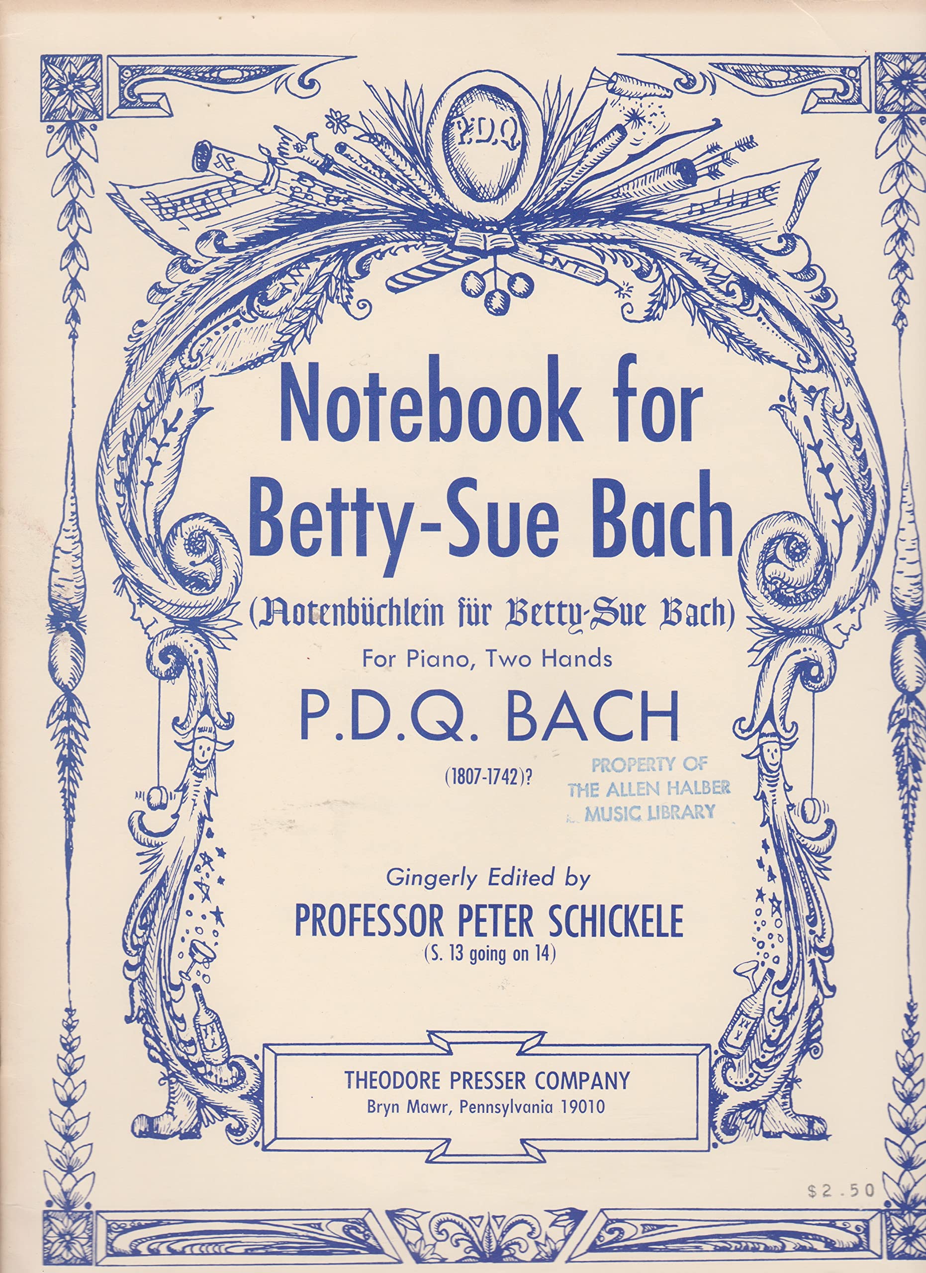 Notebook for Betty-Sue Bach