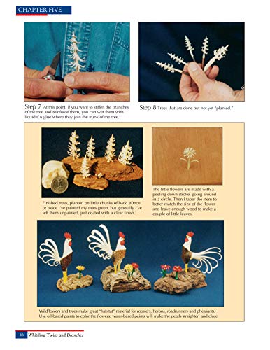 Whittling Twigs & Branches, 2nd Edition: Unique Birds, Flowers, Trees & More from Easy-to-Find Wood (Fox Chapel Publishing) Step-by-Step, Create Unique Keepsakes & Gifts with Just Your Pocketknife