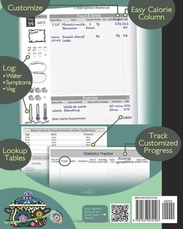 Food Diary: Food Journal / Log / Diet Planner with Calorie Counter ( Softback * 100 Spacious Daily Record Pages & More * Carnival ) (Food Journals for Weight Loss or Allergies)