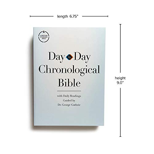 CSB Day-by-Day Chronological Bible, TradePaper, Black Letter, 365 Day, One Year, Reading Plan, Single-Column, Easy-to-Read Bible Serif Type