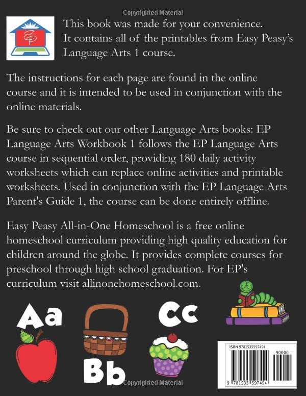 EP Language Arts 1 Printables