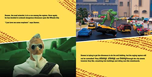 Hot Wheels City: Pizza Party Peril!: Car Racing Storybook with 45 Stickers for Kids Ages 3 to 5 Years