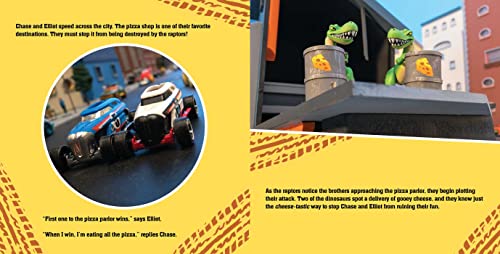 Hot Wheels City: Pizza Party Peril!: Car Racing Storybook with 45 Stickers for Kids Ages 3 to 5 Years