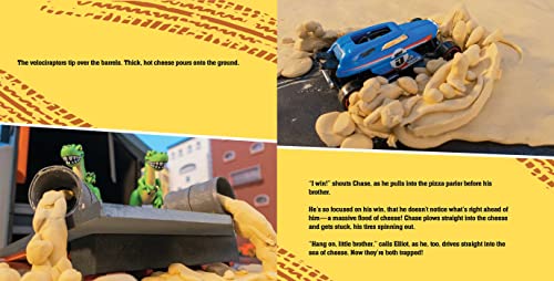 Hot Wheels City: Pizza Party Peril!: Car Racing Storybook with 45 Stickers for Kids Ages 3 to 5 Years
