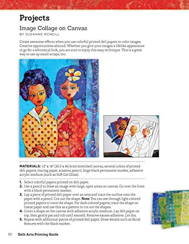 Gelli Arts (R) Printing Guide: Printing Without a Press on Paper and Fabric Using the Gelli Arts (R) Plate (Design Originals) 32 Beginner-Friendly Step-by-Step Projects, Techniques, and Inspiration
