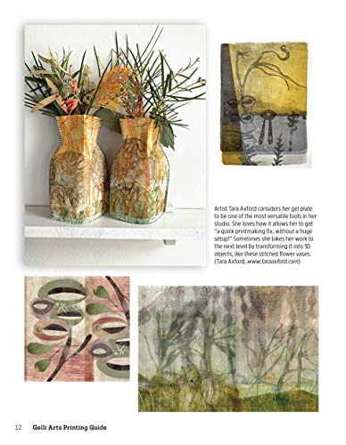 Gelli Arts (R) Printing Guide: Printing Without a Press on Paper and Fabric Using the Gelli Arts (R) Plate (Design Originals) 32 Beginner-Friendly Step-by-Step Projects, Techniques, and Inspiration