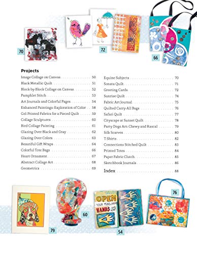 Gelli Arts (R) Printing Guide: Printing Without a Press on Paper and Fabric Using the Gelli Arts (R) Plate (Design Originals) 32 Beginner-Friendly Step-by-Step Projects, Techniques, and Inspiration