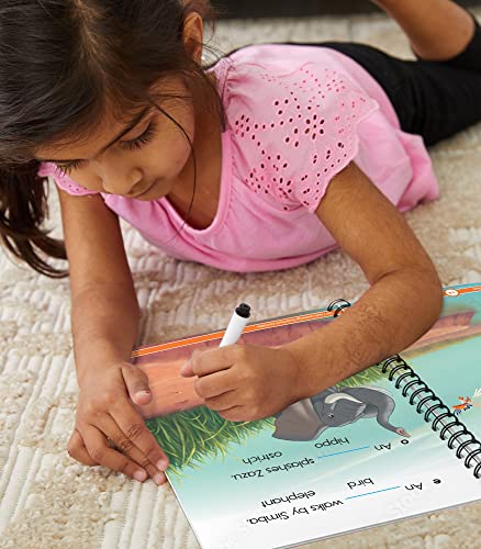 Disney Learning Let's Get Learning! Preschool Activity Book for Kids Ages 3-5, Pre K Wipe Clean Workbook With Letters, Numbers, Shapes, & Sight Words Activities, Reusable Sticker Book for Toddlers