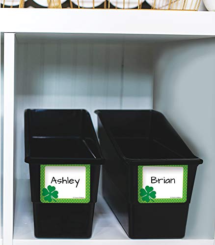 Carson Dellosa | St. Patrick's Day Name Tag Stickers | Self-Adhesive, 3-inch x 2.5-inch, 40ct