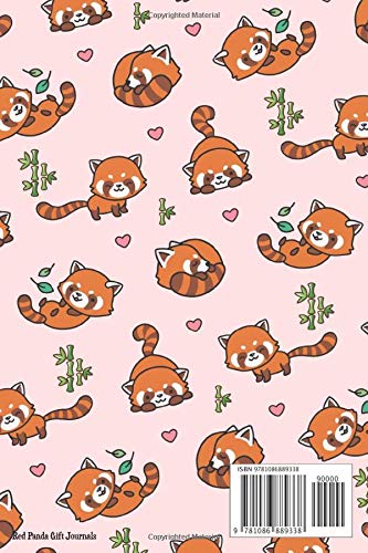 Red Panda Gift - Red Panda Journal: lined red panda notebook w/ PANDAS ON EACH PG! red panda gifts for women, red panda book, red panda kid gift, red ... red panda party, red panda graduation gift