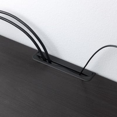 TV Unit with Drawers and Door,Black-Brown/Selsviken high-Gloss/Black, 70 7/8x16 1/2x15 3/8 "