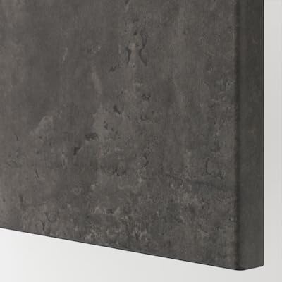 TV Unit,Black-Brown/Kallviken Dark Gray, 70 7/8x16 1/2x15 3/8 "