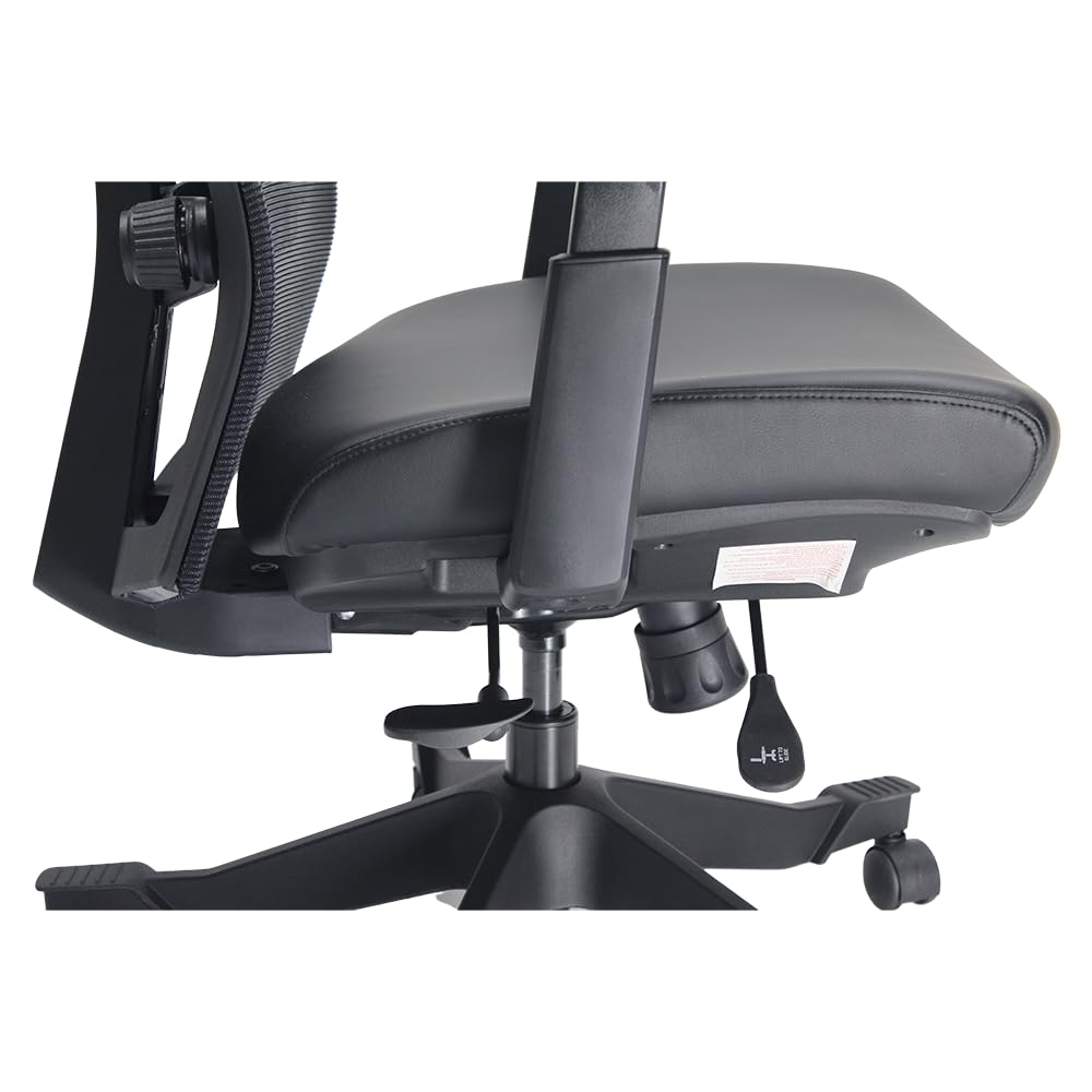 We're it, The Chair That Moves with You! Twyst Series, Flex Mesh Back Task Chair with Adjustable Arms and Seat Slide in Black
