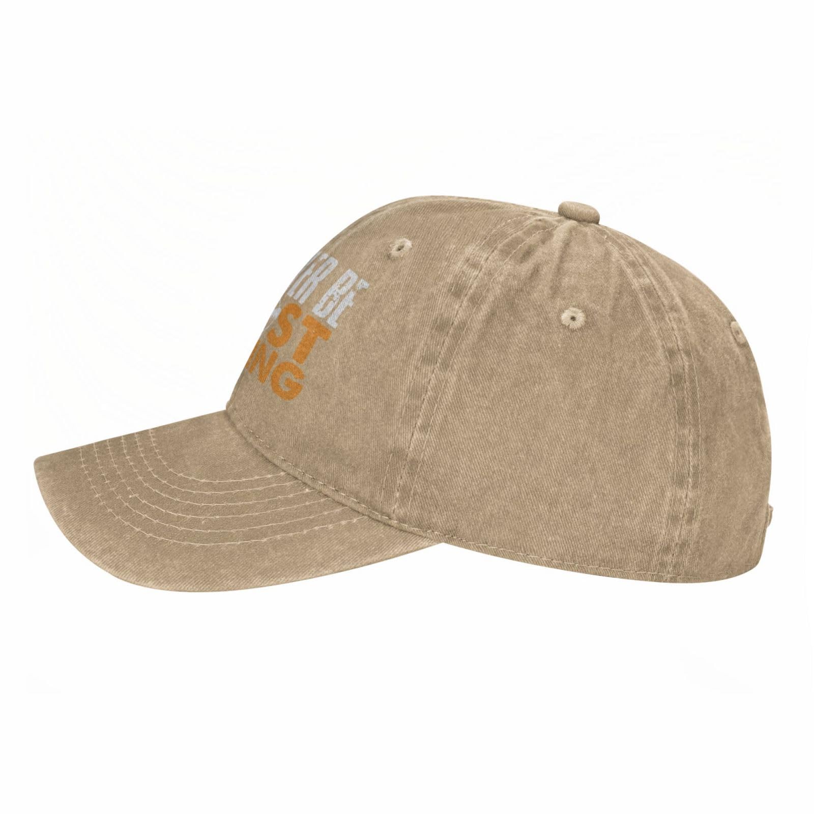 Ositerpz I'd Rather Be Ghost Hunting Hat Women Dad Hats with Design Hat Natural