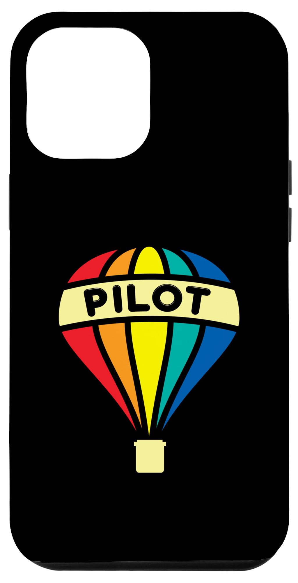 iPhone 15 Pro Max Vintage Pilot Hot Air Balloon | Flying Hot Air Ballooning Case