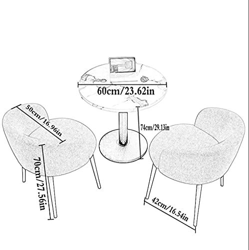 Office Reception Round Table- Conference Reception Room Coffee Table with Chair, Table and Chair Combination Reception Room Negotiating Table Clothing Bar Restaurant Beauty Salon Luxury Office Coffee