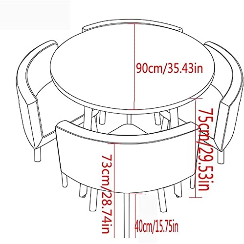 Office Reception Round Table- Conference Reception Room Coffee Table with Chair, Nordic Reception Desk and Chair Combination Hotel Tables and Chairs Simple Square 80cm Desktop Restaurant Tables and Ch