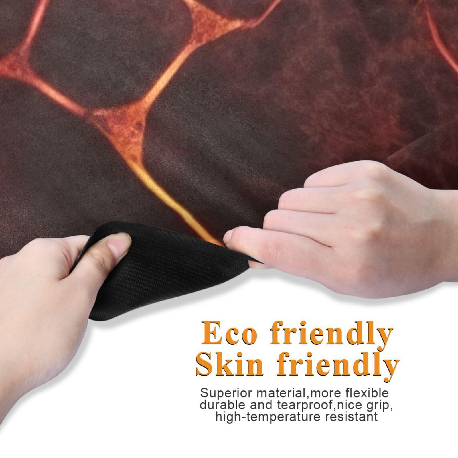 GOODOLD Magma Textured Red Yoga Mat, 71 x 26 Inch Non-slip Yoga Mats Folding Travel Exercise Mat Indoor Outdoor Gym Pilates with Storage Bag for Women Men