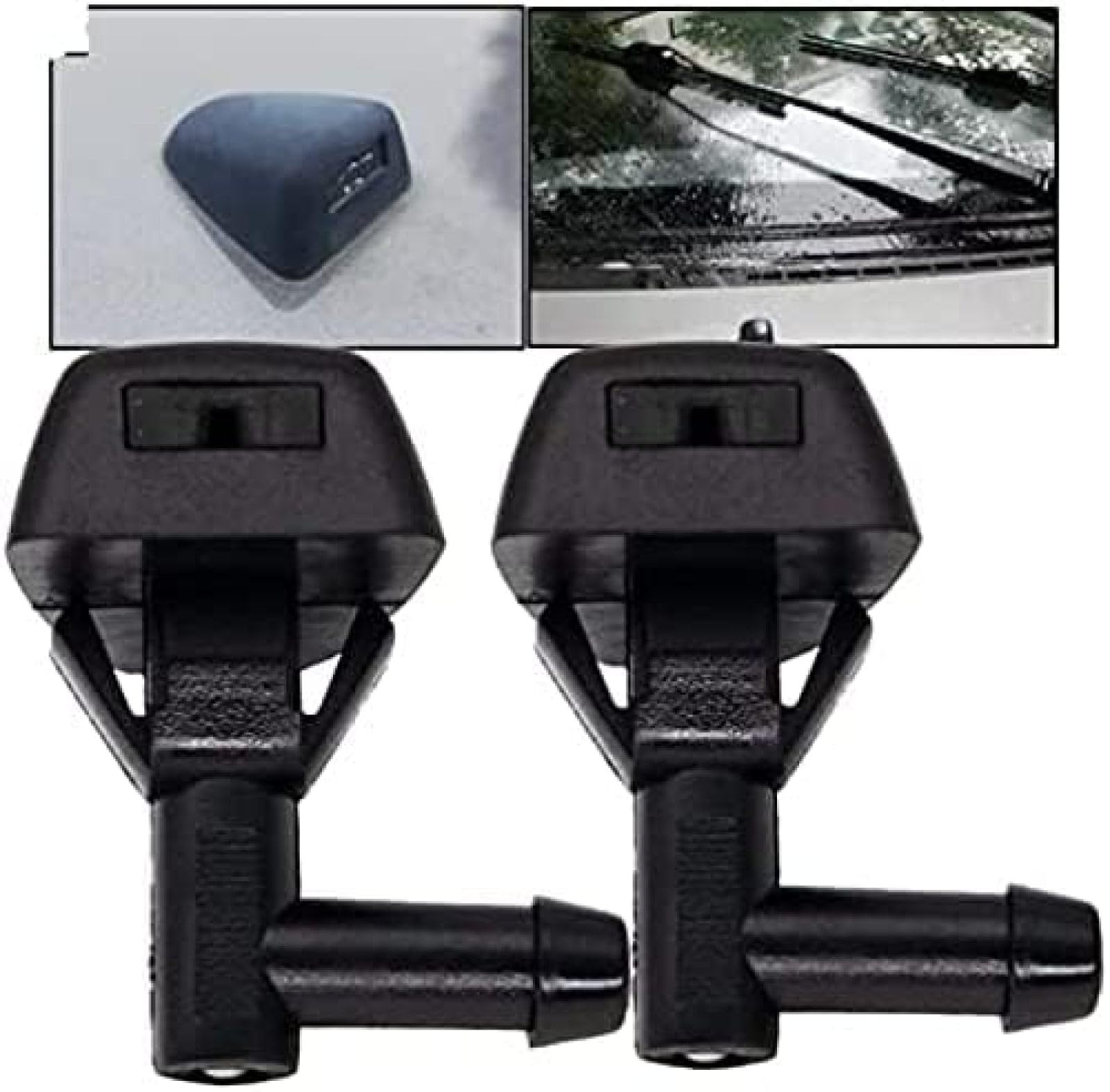 BOLNEY 2pcs Car Front Window Windscreen Wiper Washer Nozzles Jet Wiper Nozzle,for Volvo S60 I (384) 2000-2010 30655606 8620256,Car Wiper Nozzles