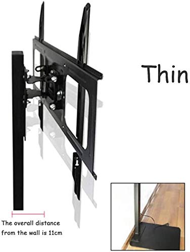 TV Brackets for Wall Mount Tall TV Stand for 65 Inch TV Corner Unit,Black Adjustable Heavy Duty Swivel Universal Floor Stands for for Plasma/LCD/LED OLED TVs