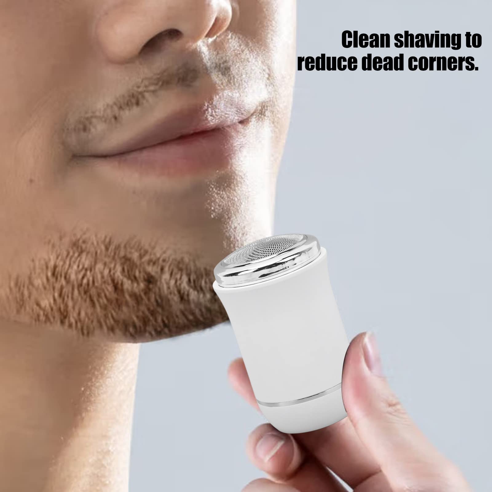 Beard Clipper, Washable Travel Lock Rechargeable Men Electric Shaver Easy Operation IPX6 Waterproof for Salon
