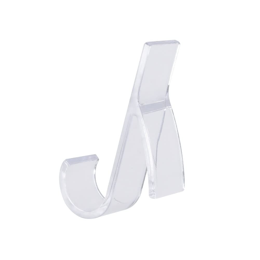 2/6pcs White Hanger for Heated Towel Radiator Rail Bath Hook Holder Clothes Hanger Plegable Scarf Hanger Drying Space Towel Rack (Color : 6 pcs Transparent, Size : 10X2.5X7cm)