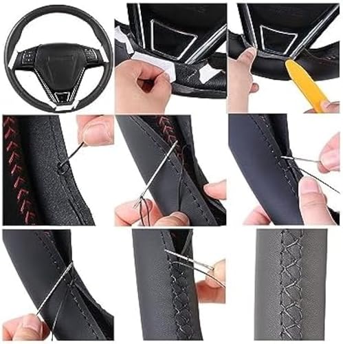 Car Steering Cover for V-olvo V40 XC60 S60 LV60 S80L Car Steering Wheel Cover Car Steering Wheel Sleeve,Blue