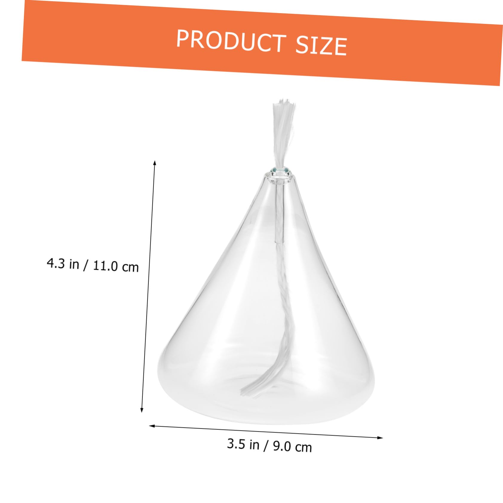 IMIKEYA Style Decorative Oil Lamp Smooth Texture Long-Lasting Desktop Kerosene Lamp