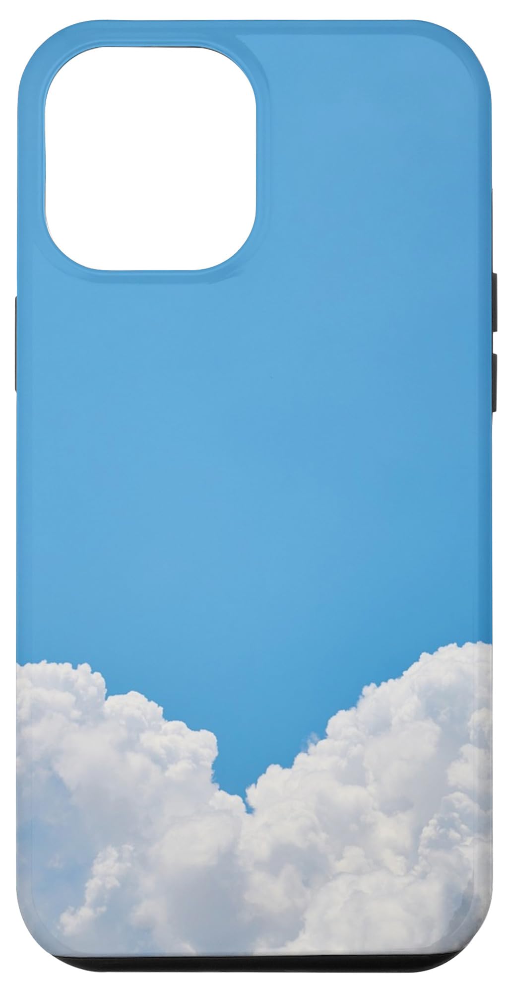 iPhone 13 Pro Max Pretty Sky and Clouds Blue with White Case
