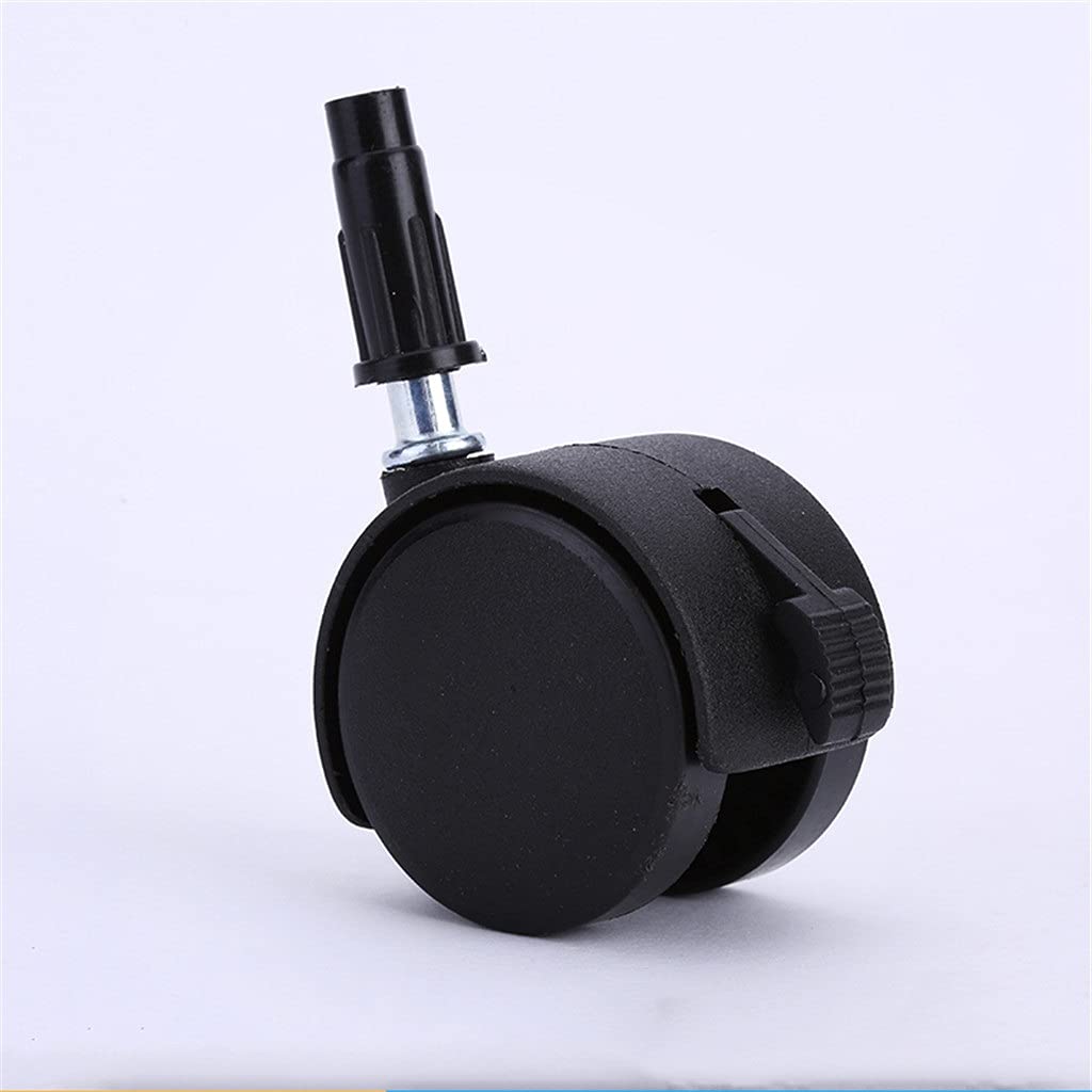 Computer Chair, Universal Office Chair Wheels 4pcs M10 Wearable Rubber Swivel Caster Smooth Rotate Mute Rollers Furniture Hardware