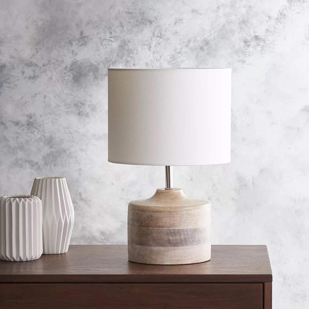 VejiA Bedside Lamps, Solid Desk Lamp, Retro Old Craft Reading Lamp Cafe Western Restaurant Desktop Decorative Lights E27 Cloth Lampshade Reading Lamp/a/22 * 22 * 38Cm (a 22 * 22 * 38Cm