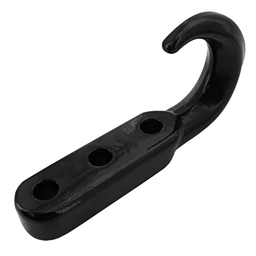 Rugged Ridge 11236.02 Tow Hook, Front, Black; 42-02 Jeep CJ/Wrangler YJ/TJ