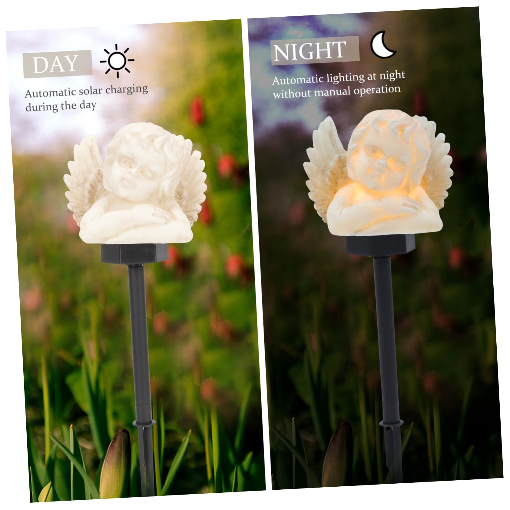 OSALADI Xmas Outdoor Decorations Christmas Decor Solar Lights for Outside Garden Lamp Waterproof Ground Pathway Lamp
