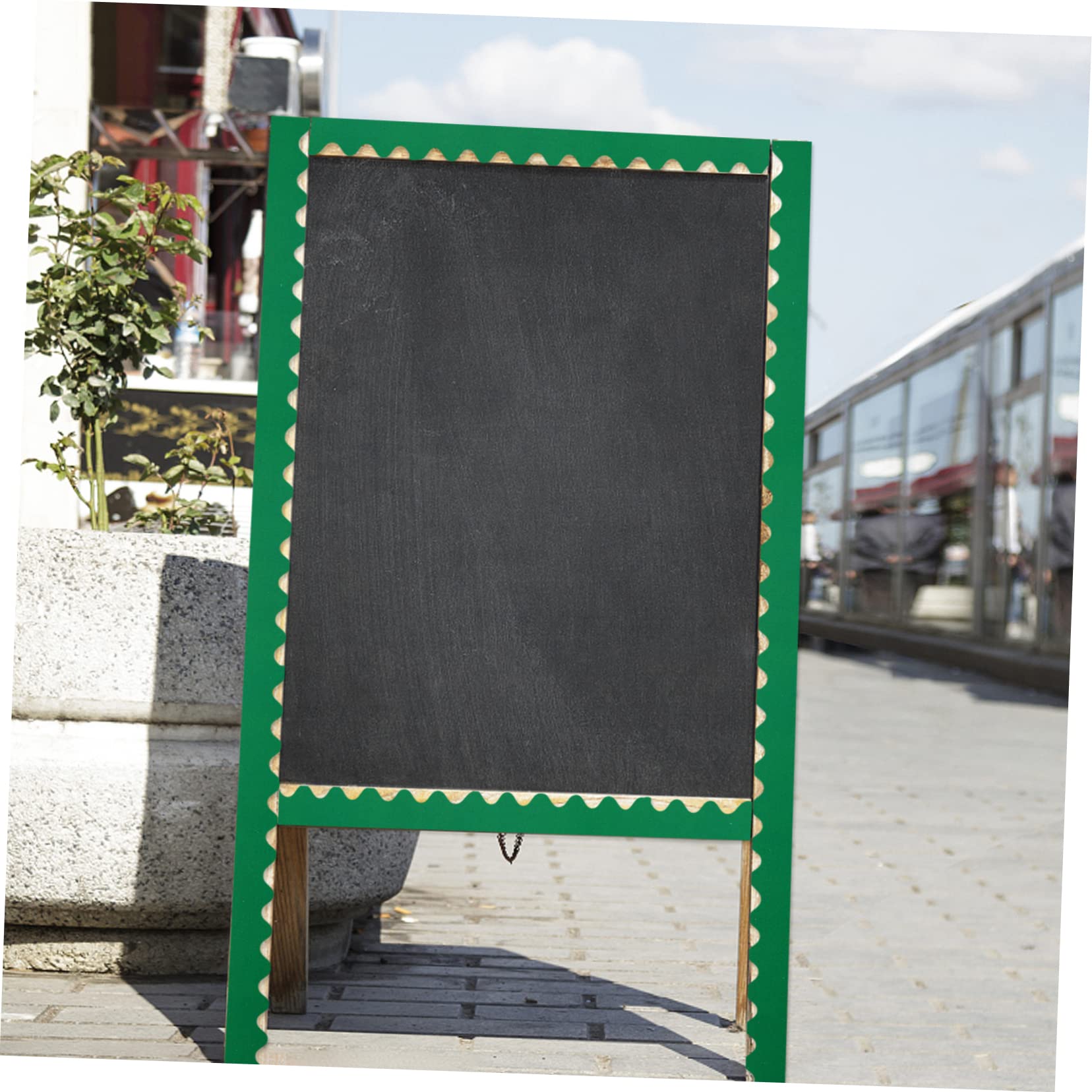 TEHAUX Blackboard Border Trim 5m Roll Whiteboard Trim Bulletin Board Borders Classroom Decoration Cut to Size Easy to Use