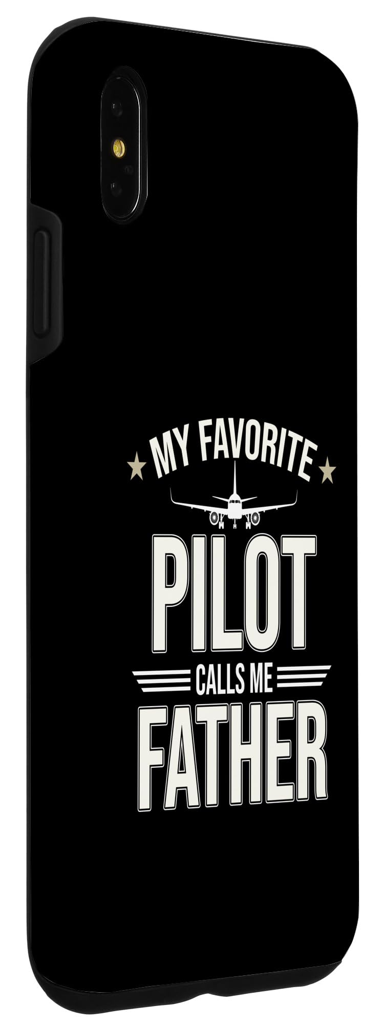 iPhone XS Max Pilot Calls Me Father Airplane Aviation Helicopter Graphic Case