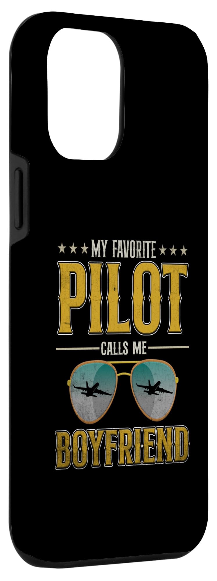 iPhone 15 Pro Max Pilot Calls Me Boyfriend Airplane Helicopter Graphic Case