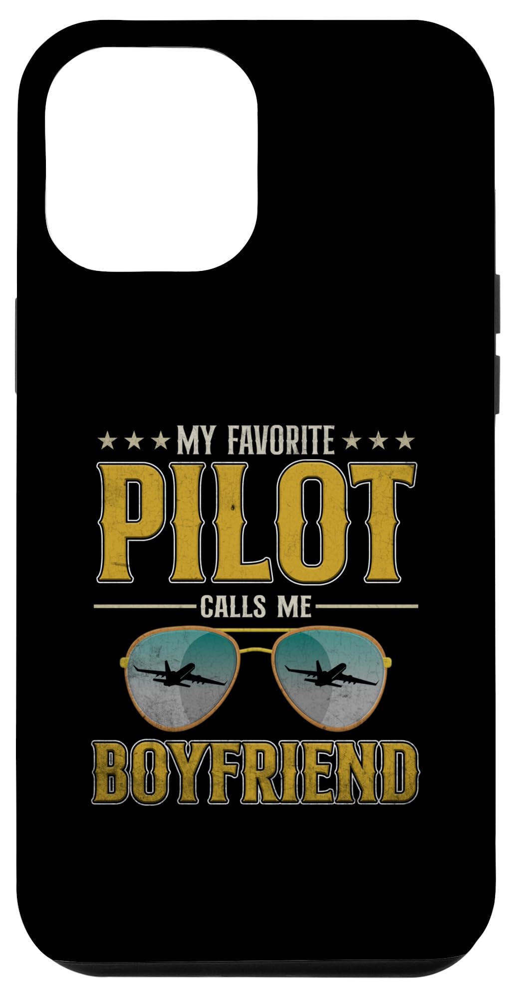 iPhone 15 Pro Max Pilot Calls Me Boyfriend Airplane Helicopter Graphic Case
